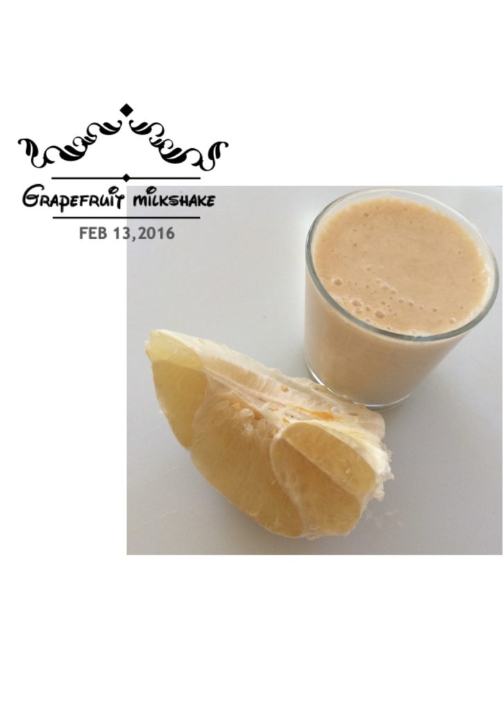 How To Make Grapefruit Milkshake - Working Mum Kitty